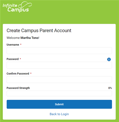 Parent Portal Information / Parent Portal : Enter Activation Key
